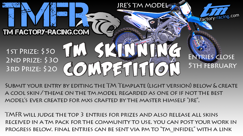 TMFR TM SKINNING COMPETITION - PRIZES - MX Simulator