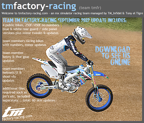 TM Factory-Racing Gear/Bike updates - MX Simulator